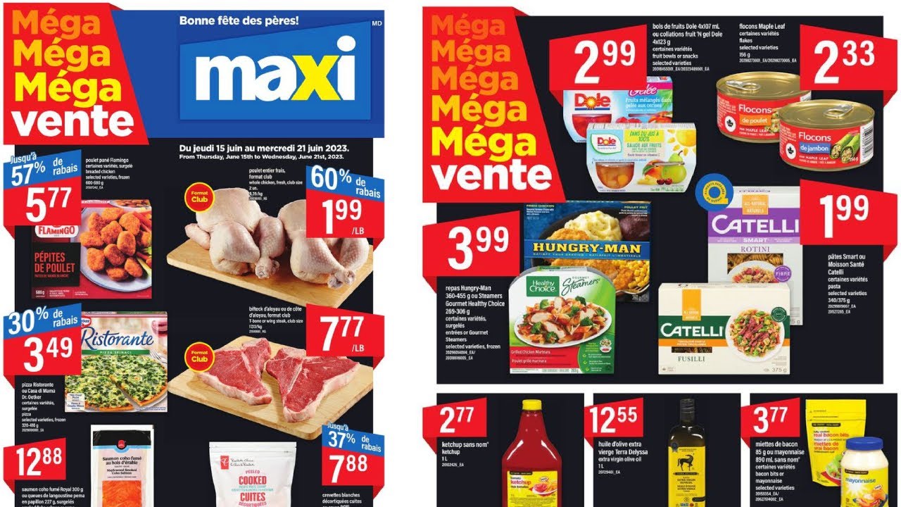 Circulaire Maxi Québec 🇨🇦 | 15 Juin - 21 Juin - YouTube