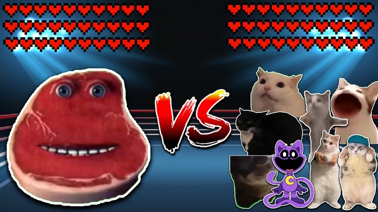 Giant Ei Ei Ei Im on vacation vs 10 Cats! Meme battle - YouTube