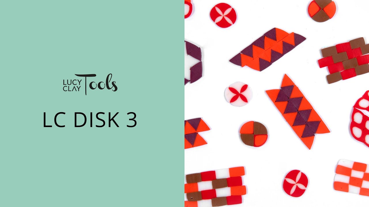 LC Disk 3 polymer clay patterns. - YouTube