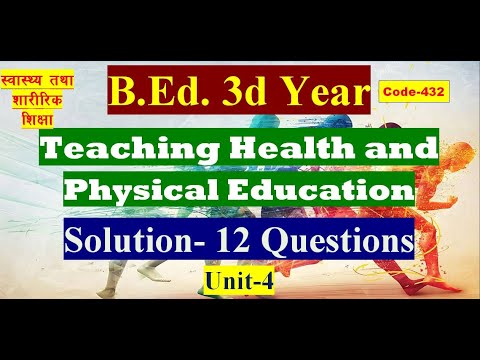 Solution/Unit-4 Planning in HPE/ Teaching Health and Physical Education ...