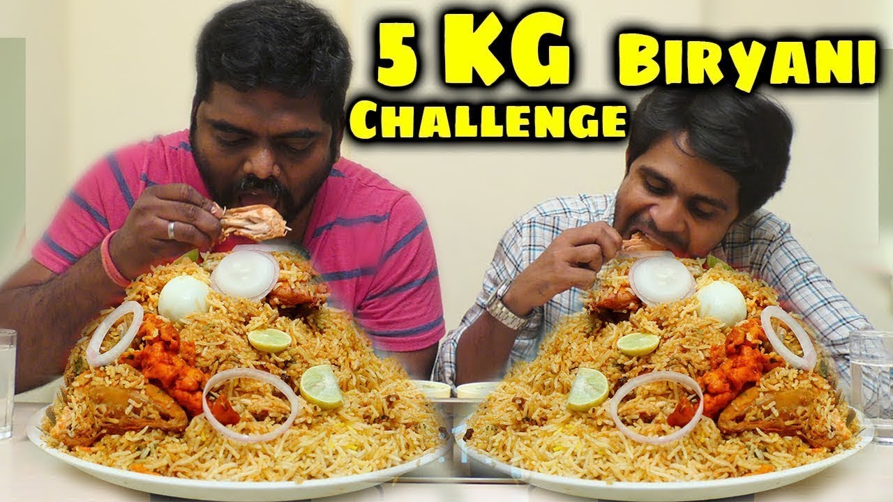 Big Boy Small Boy Biryani Challenge | Baahubali 5 Kg's Biryani ...