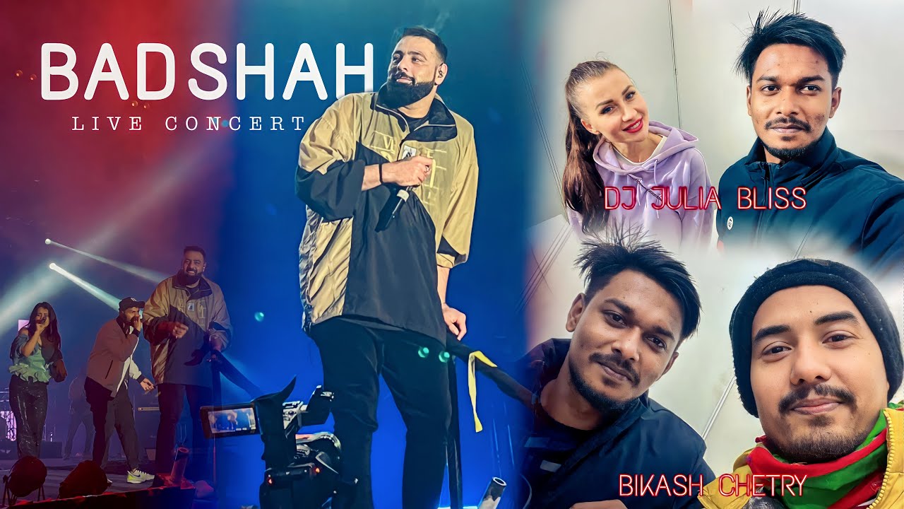 BADSHAH LIVE CONCERT - Exclusive Footage of the Singer with DJ Julia ...