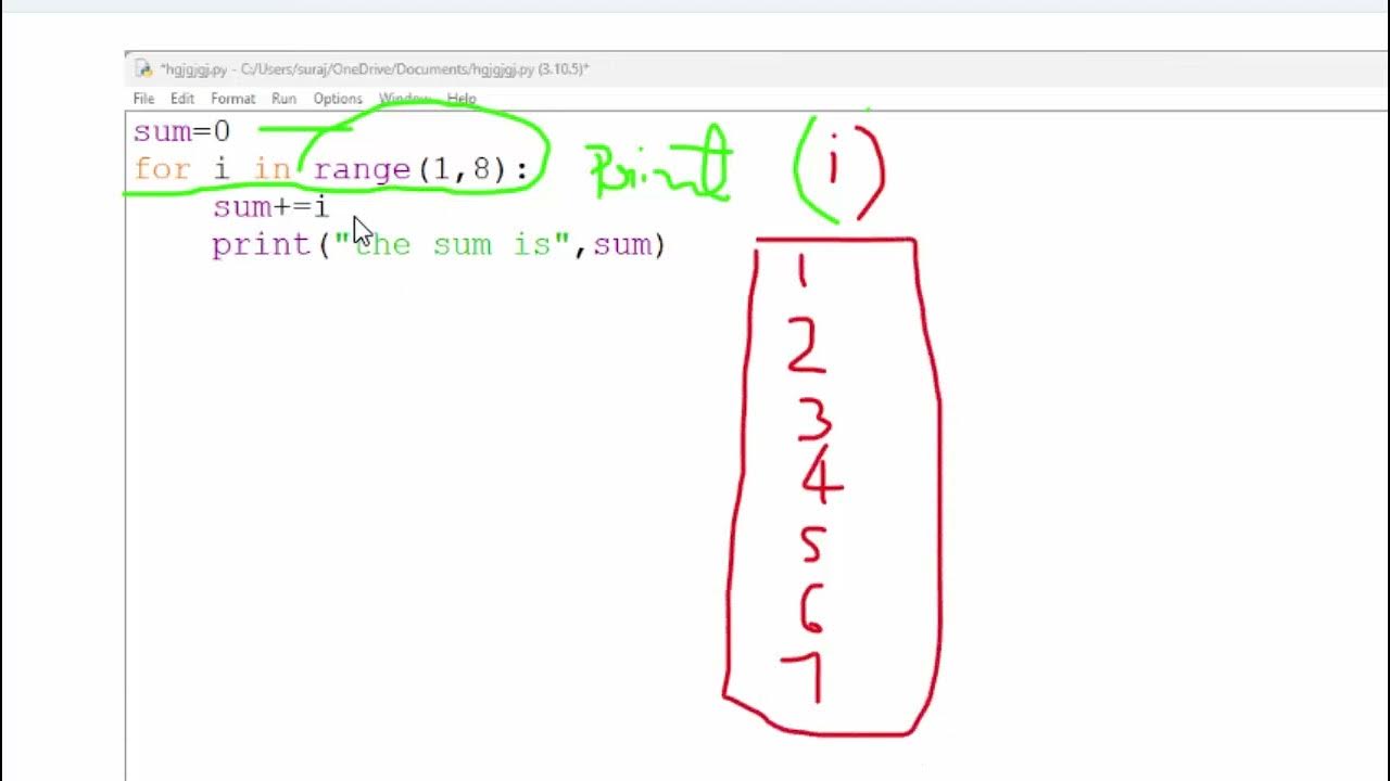 Dry run in Loop in Python@COMPUTEREXCELSOLUTION - YouTube