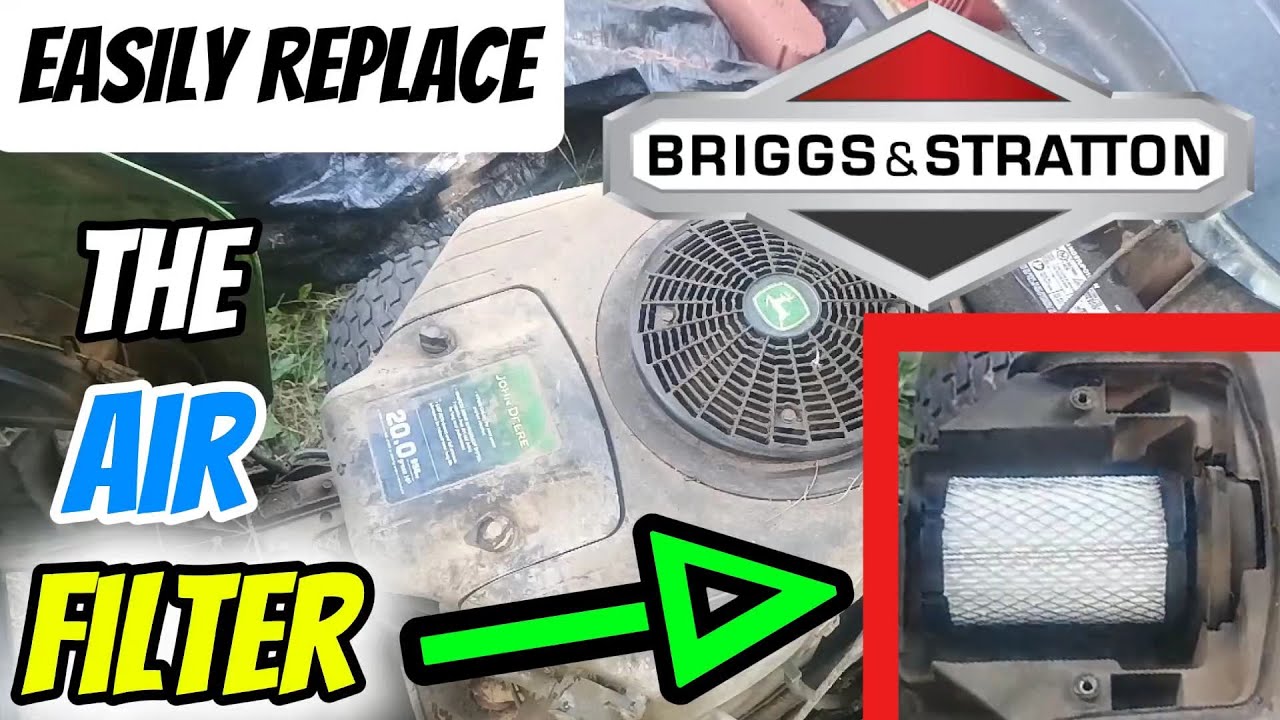EASY Air Filter Replacement on a Briggs & Stratton Intek | FAST DIY ...
