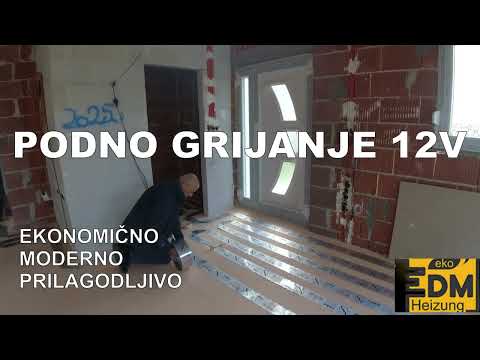 GRIJANJE, podno grijanje 12v. Ekološki i ekonomski prihvatljivo grijanje. E-DM HEIZUNG