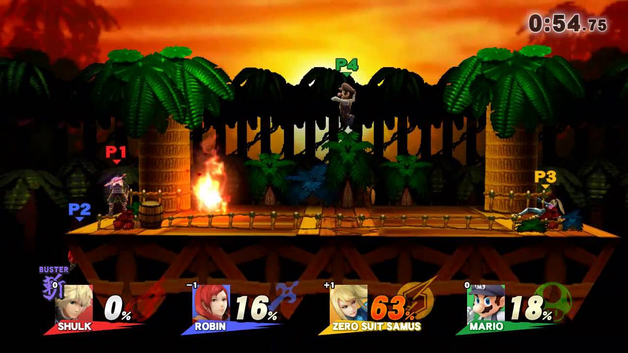 Super Smash Bros Wii U Online Battle Shulk vs. Robin (Female) vs. Zero ...