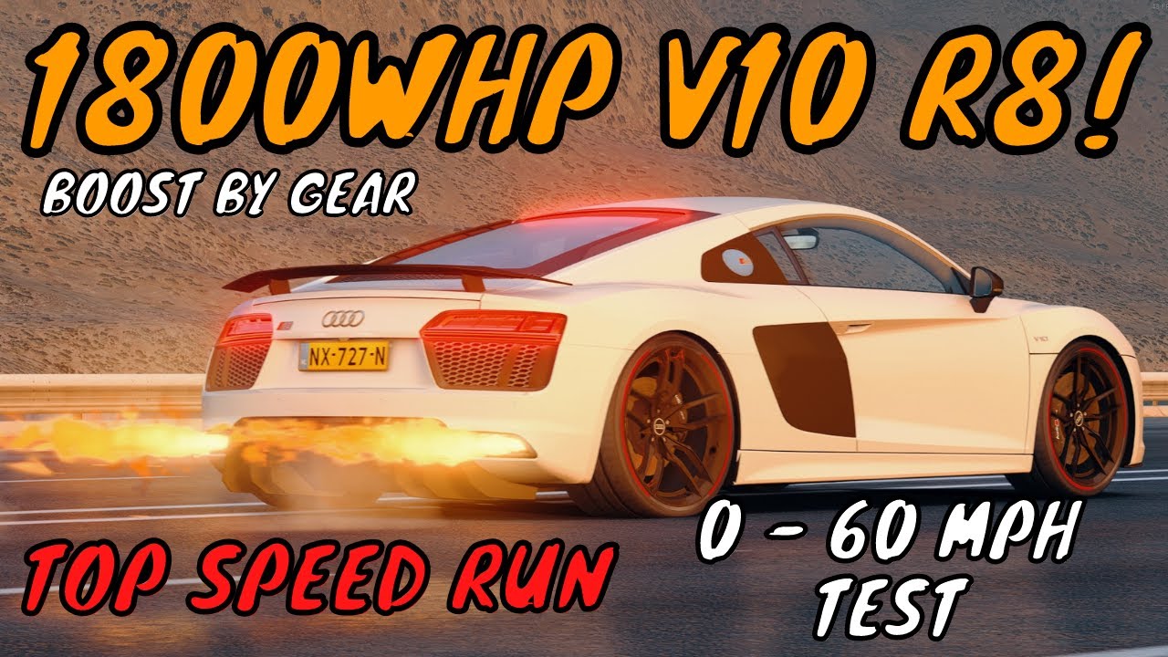 1800whp V10 Audi R8 - Top Speed Run / 0 - 60mph Test | Assetto Corsa ...