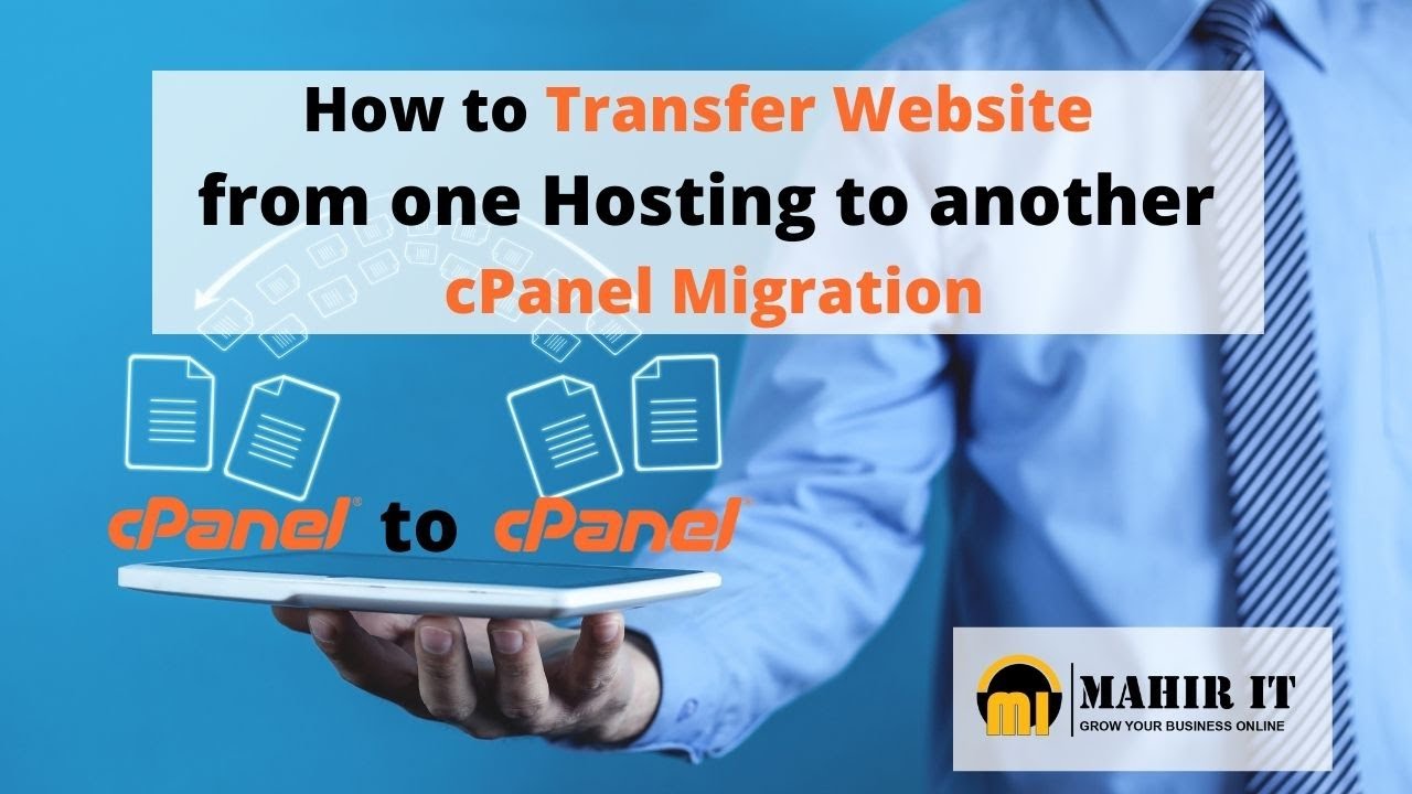 How to Transfer website from one hosting to another cPanel Migration ...