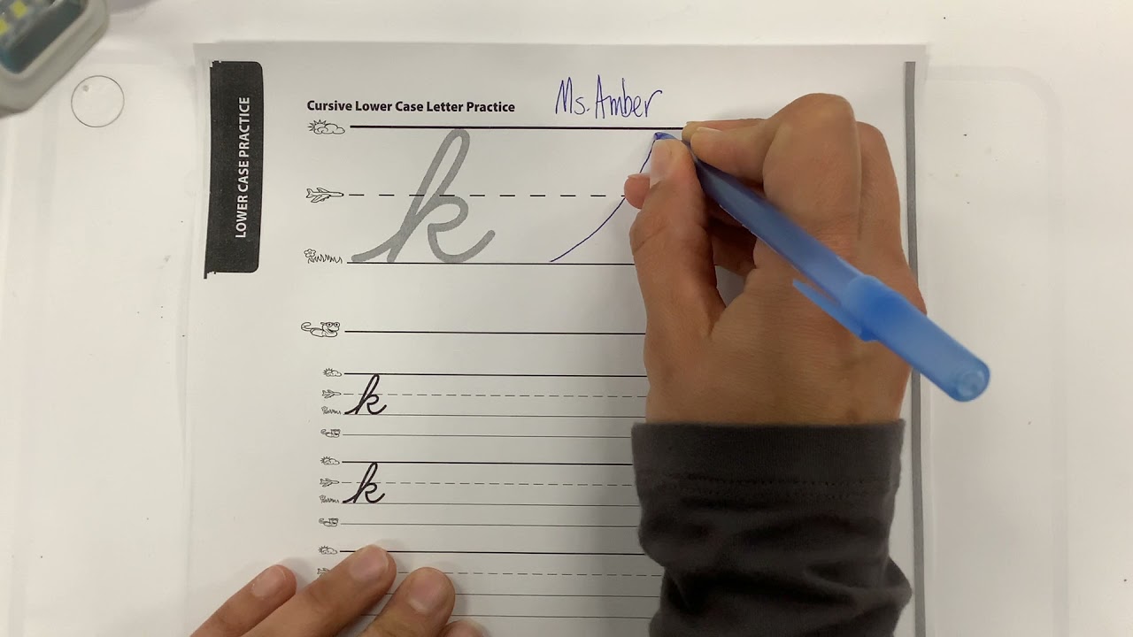 Lowercase K With Loop