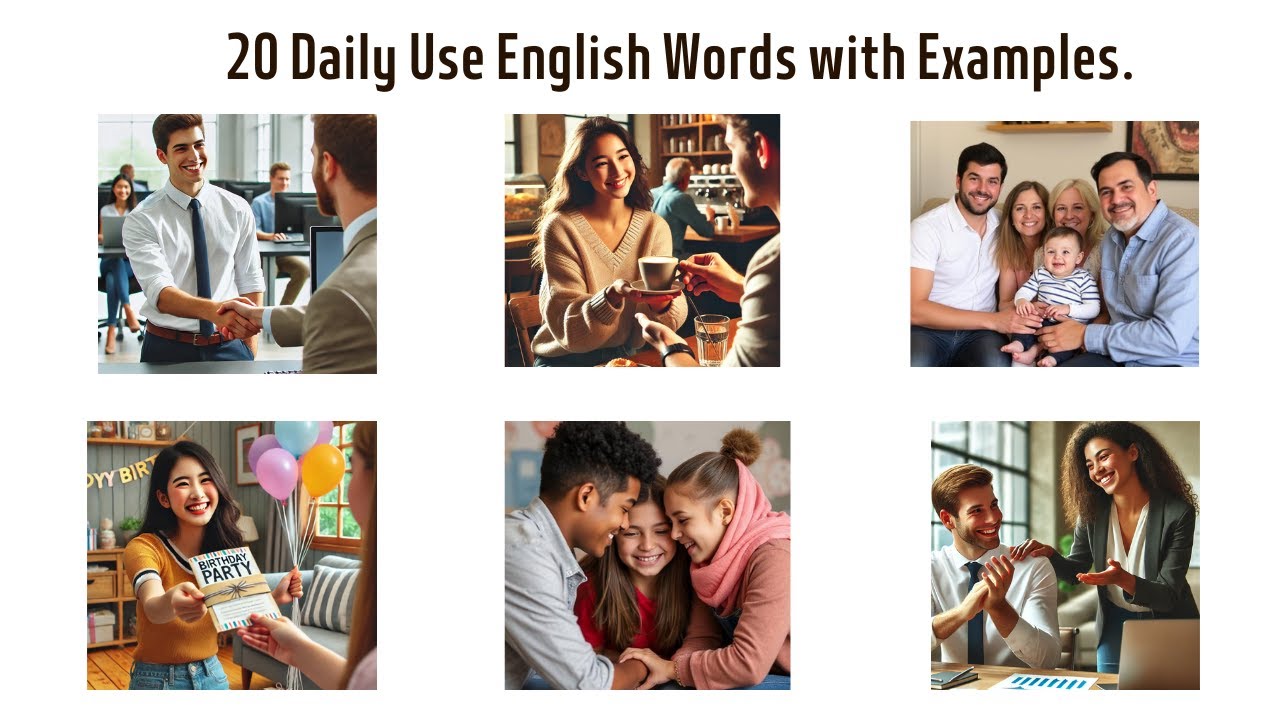 📚 20 Daily Use English Words with Examples | Improve Your English ...