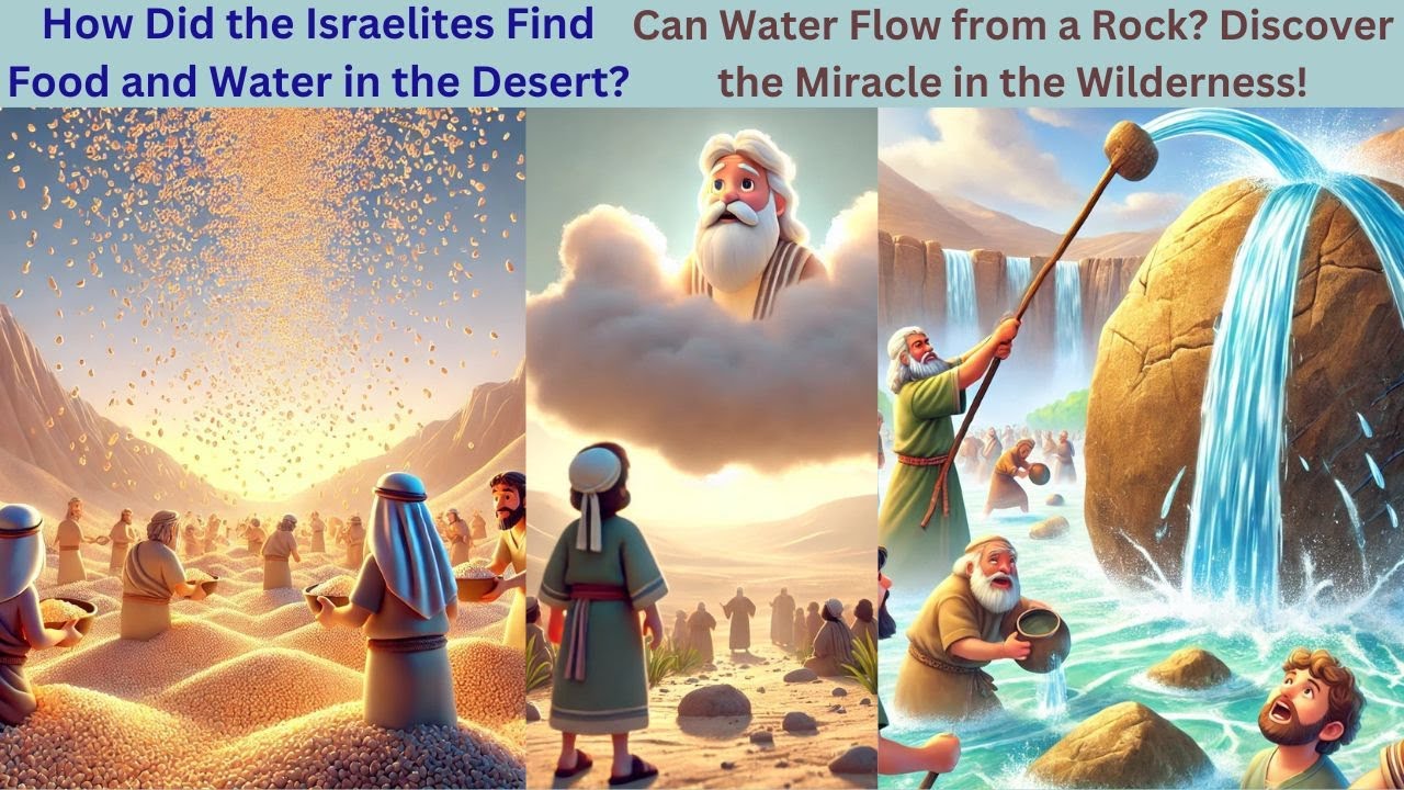 The God Provides Manna and Water – (Exodus 16-17)#biblestories# ...