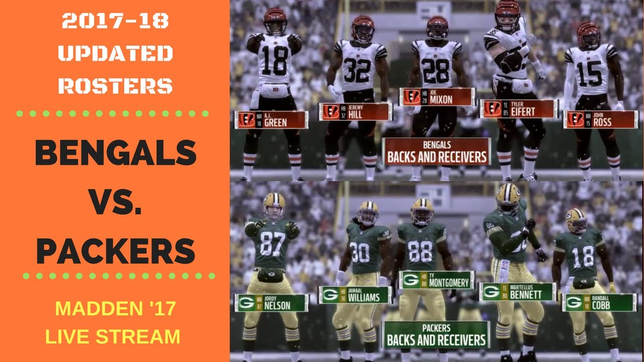 Cincinnati Bengals 2017 Draft Class vs. Green Bay Packers LIVE - YouTube