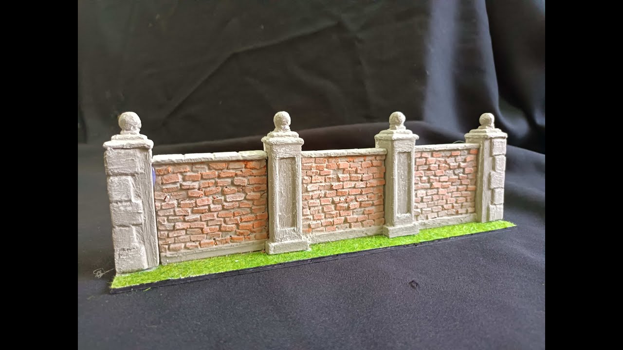 How to make a brick wall. 1/35 scratch build modelling - YouTube