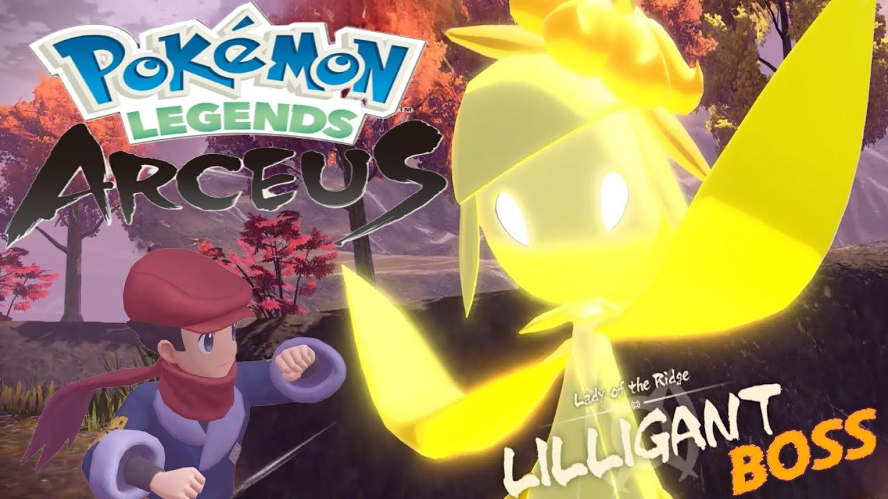 Beating Noble Lilligant | Pokemon Legends : Arceus Boss Fight - YouTube