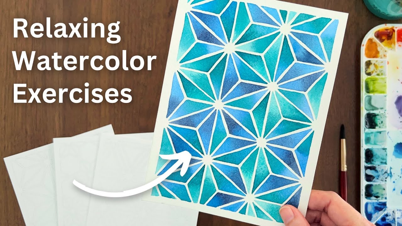 Skip drawing and just paint! A New Way to Practice Watercolor - YouTube