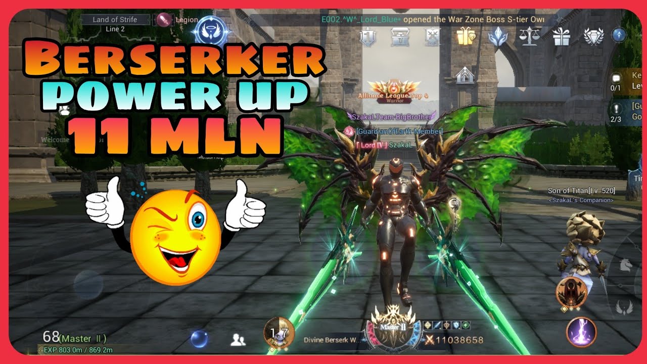 MU Origin 3 Power Up Berserker 💥 11 MLN 💪 Upgrade New System Gameplay ...