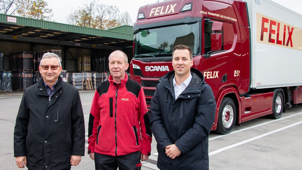 Felix Transport AG: Erster neuer Scania im Fuhrpark und gespannt auf ...