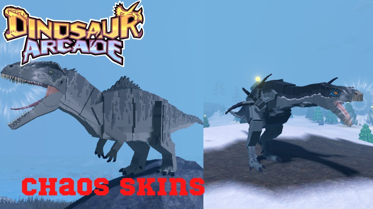 Roblox Dinosaur Arcade - Chaos skins (Giganotosaurus and ...