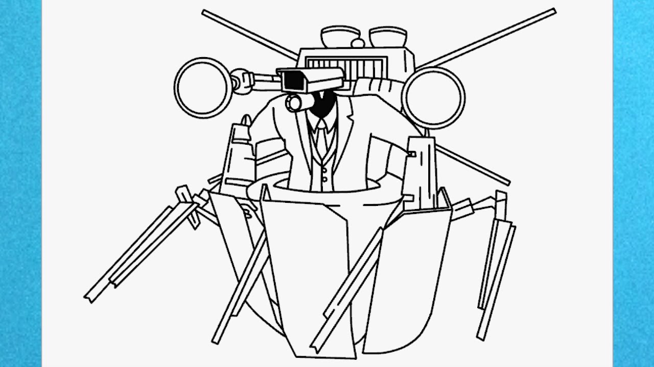 How to draw plunger CAMERAMAN upgrade glitch from Skibidi Toilet 63 ...