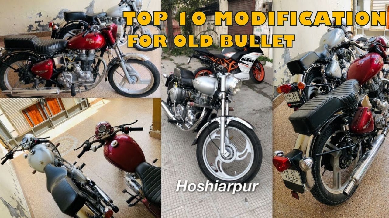 TOP 10 MODIFICATIONS FOR ROYAL ENFIELD || Bullet 350 || Alloy Wheels ...