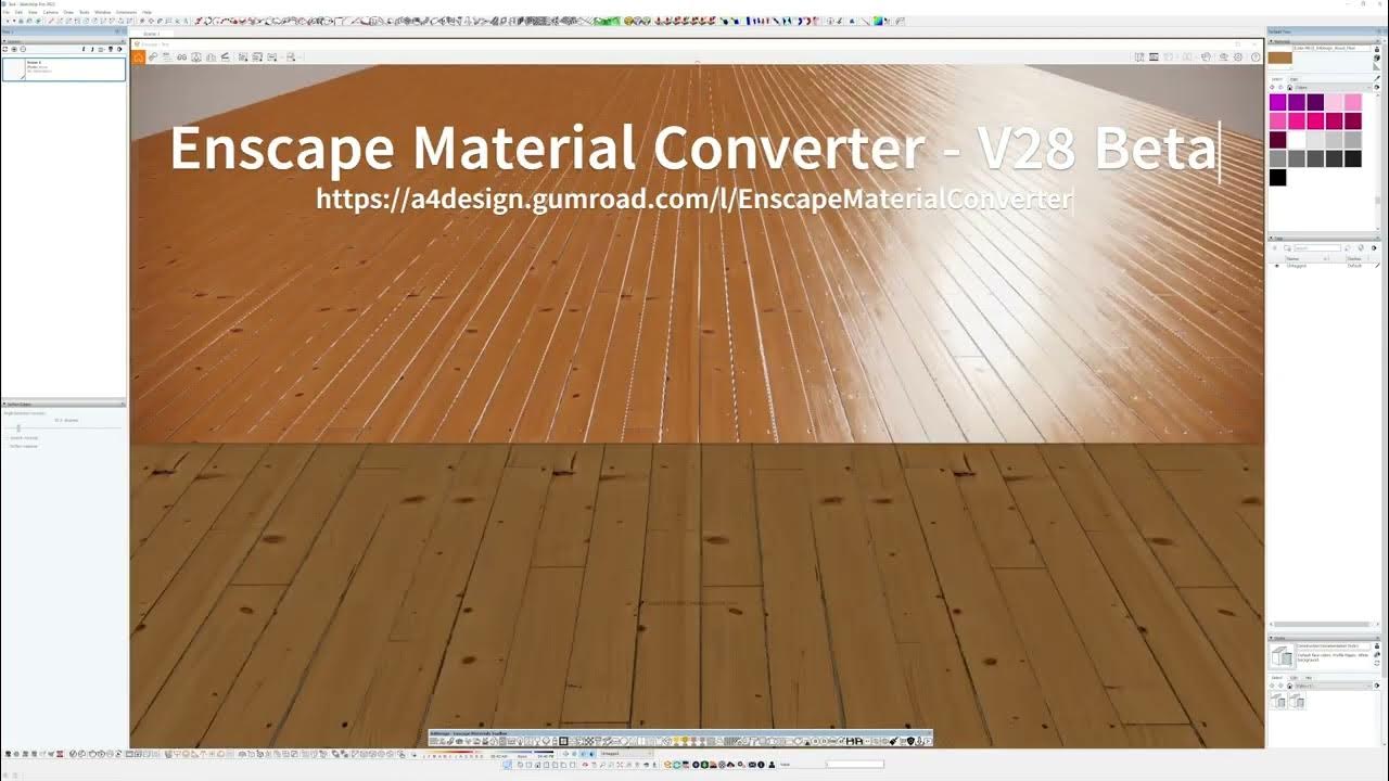 Enscape Material Converter V28 Part 4 - Wood Floor - YouTube