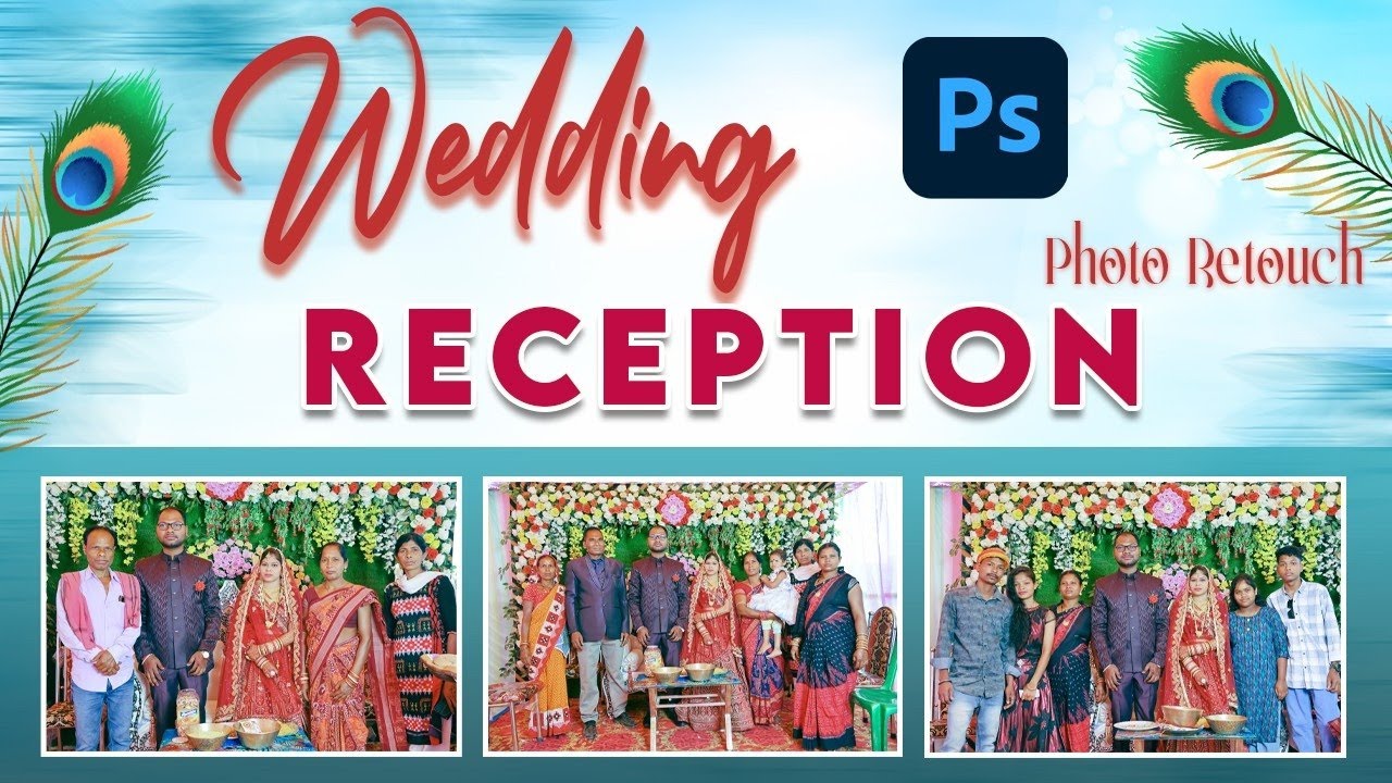 How to Retouch Wedding Reception Photos in Photoshop | Remove Red Tone ...