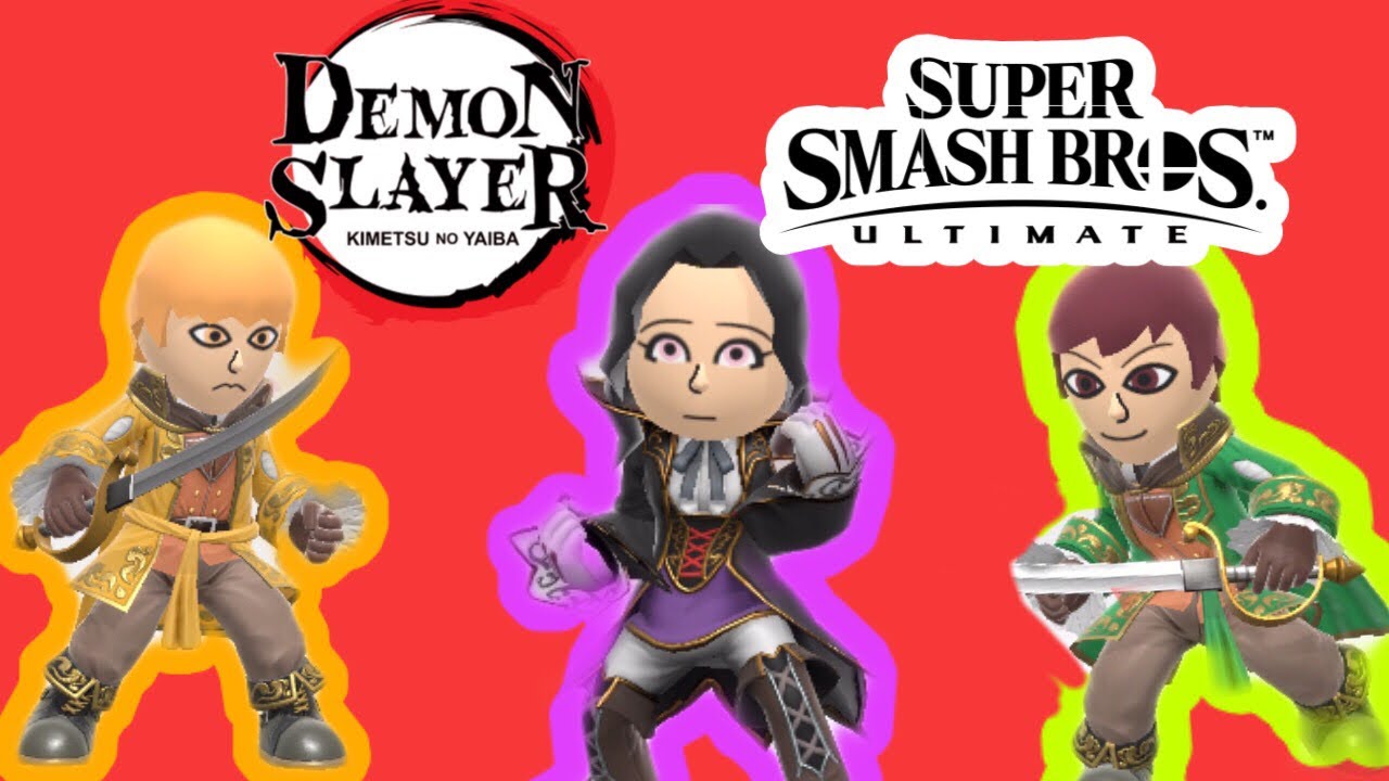 How To Make Demon Slayer Mii Fighters In Super Smash Bros Ultimate ...