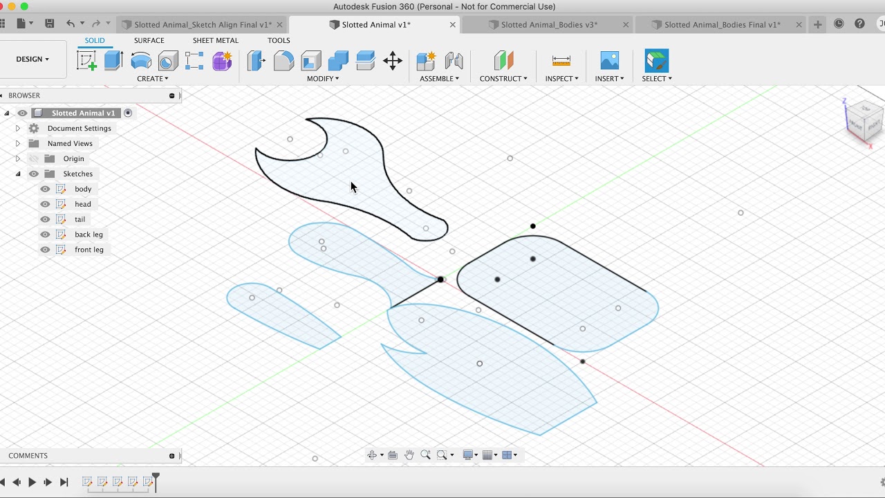 Slotted Creature 1 sketch and parameters - YouTube