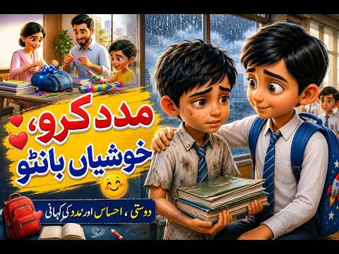 Help Others,Spread Happiness|مدد کرو، خوشیاں بانٹو|kids Animated Cartoon| @TinyTalesUrdu