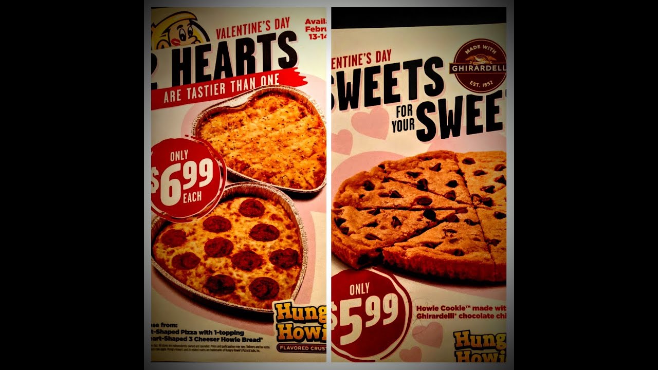 Hungry Howie Heart Shaped Pizza And Little Debbie cakes reviews - YouTube