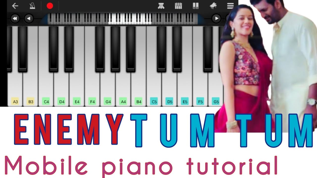 Tum Tum Mobile Piano Tutorial Enemy song vishal abhi ks music - YouTube