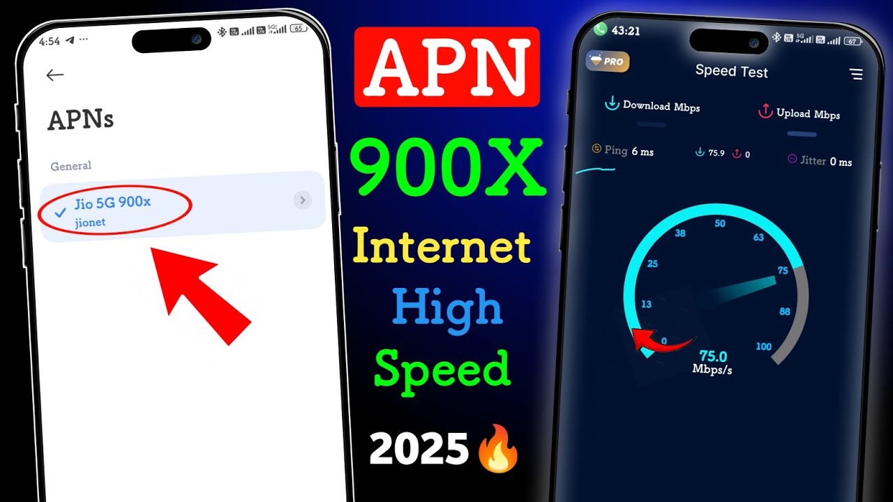 Jio 4G/5G APN Settings 2025 🔥 900x increase internet speed 🚀 jio ...