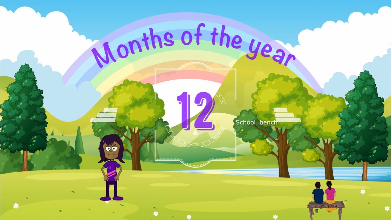 Months of the year | English song for kids | 12 months in a year ...