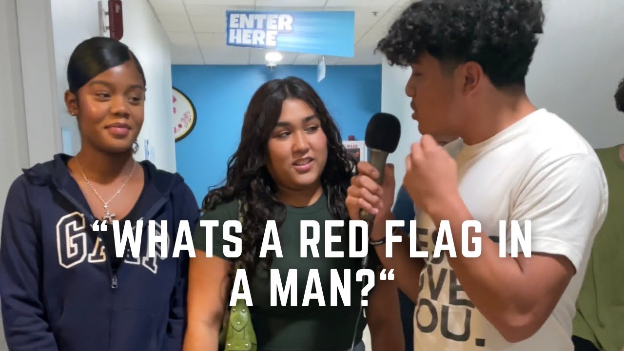 Asking people “Whats a red and green flag in a person?” 👀 - YouTube