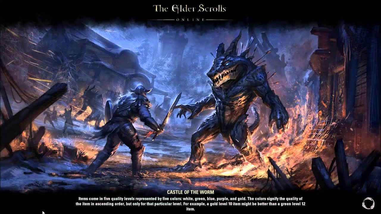 Elder Scrolls Online Game Footage (lovely Loading Screens) - YouTube