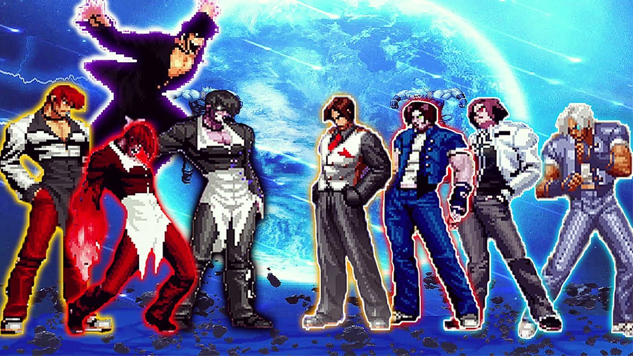[KOF Mugen] Iori Yagami Team Vs Kyo Kusanagi Team - YouTube