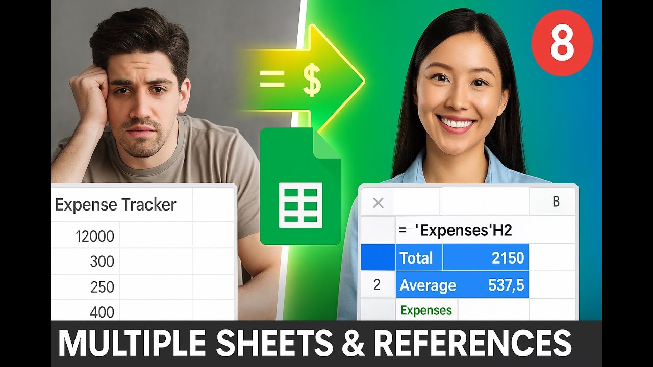 How to Use Multiple Sheets & References in Google Sheets (Beginner Tutorial Episode 8) - YouTube