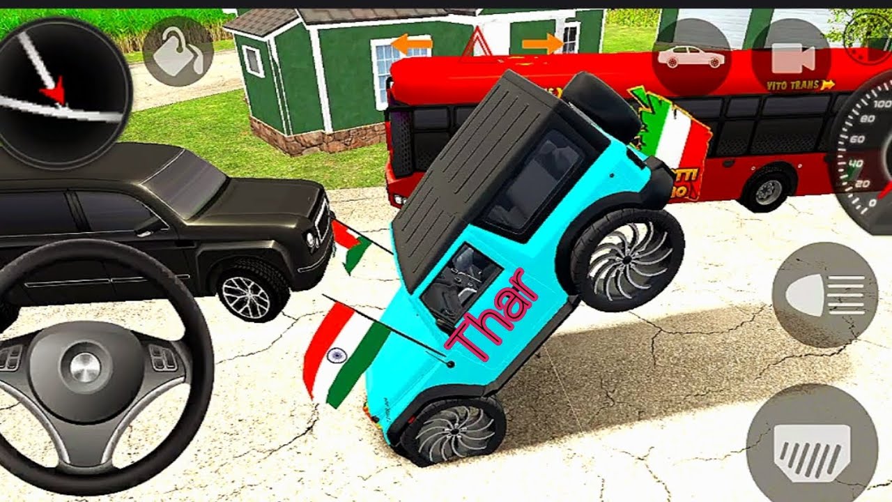Modified Mahindra Thar(gadi wala game)(Indian cars simulator 3d)Thar ...