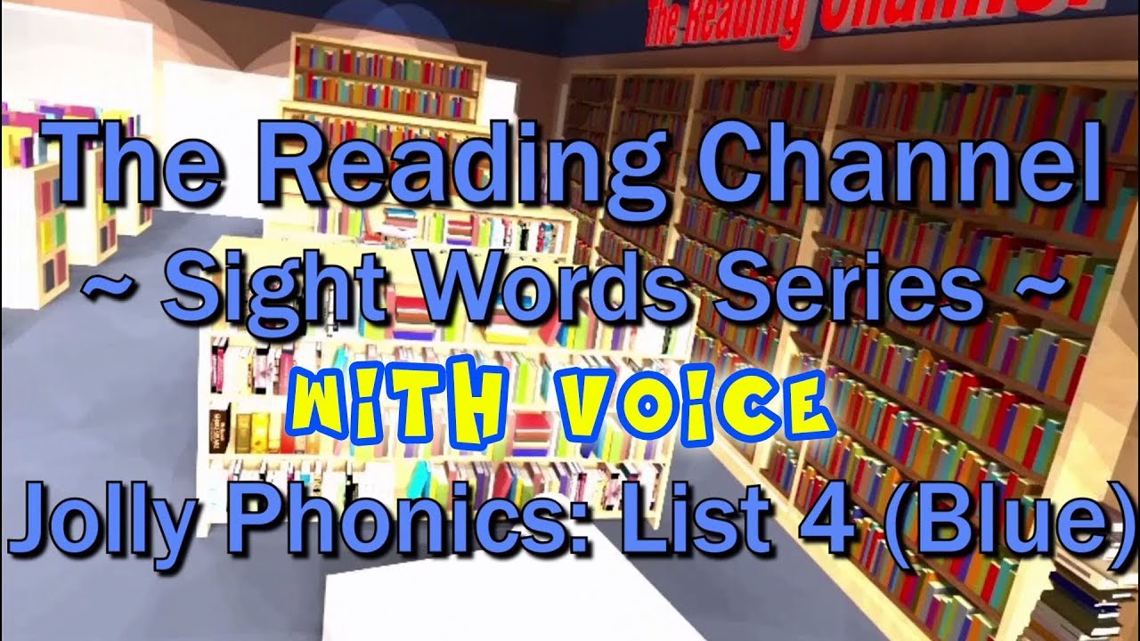 Jolly Phonics Sight Words BLUE List 4 (with Voice Pronunciation) - YouTube
