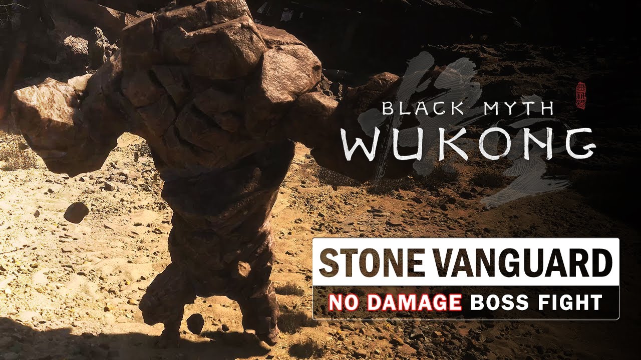 Black Myth Wukong - Stone Vanguard Boss Fight (No Damage Taken) - YouTube