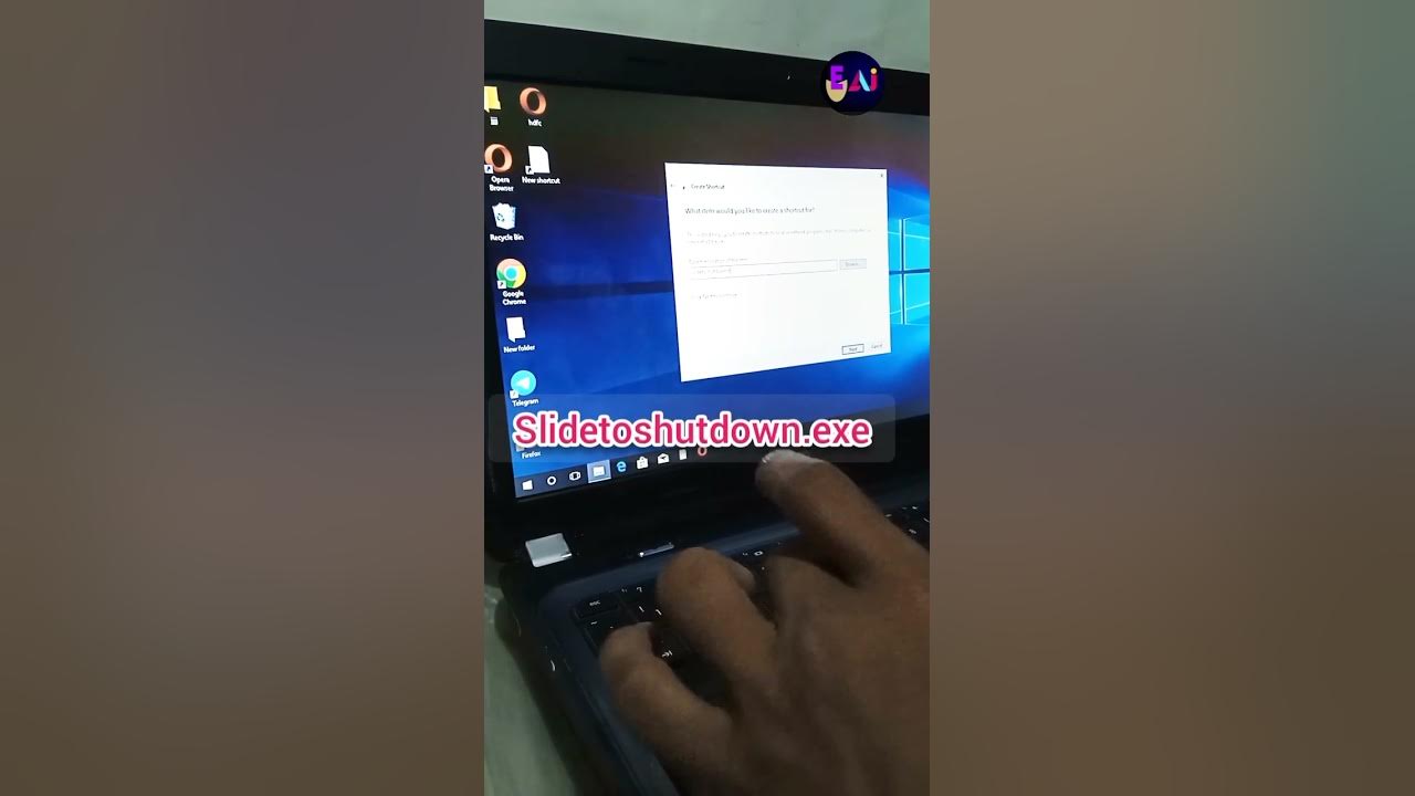 New trick shutdown PC Slide to shutdown your PC# #shutdown #shortsvideo #short - YouTube