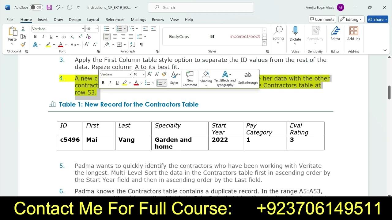 New Perspectives Excel 2019 | Module 6: End of Module Project 1 ...