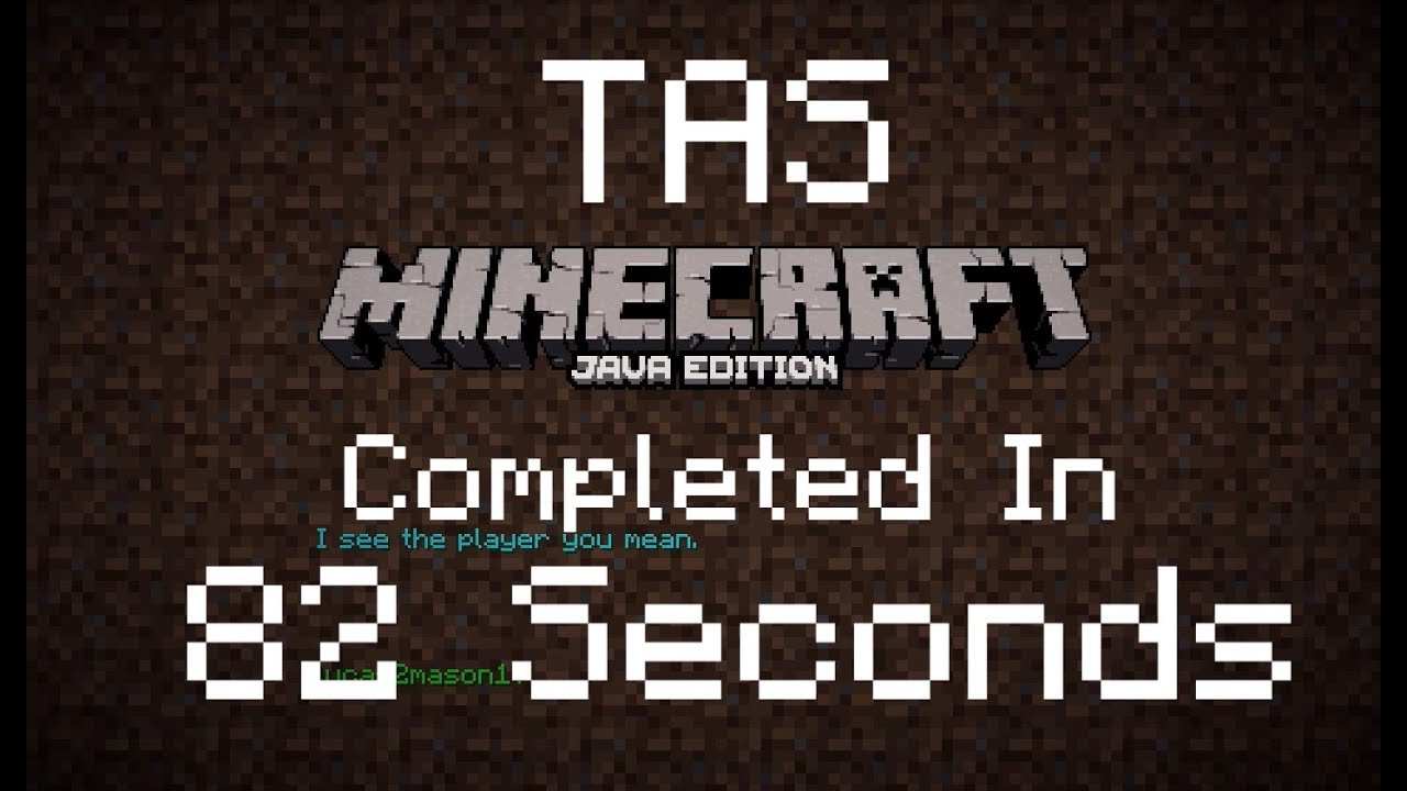 TAS - Minecraft Completed in 1:21.7 - YouTube
