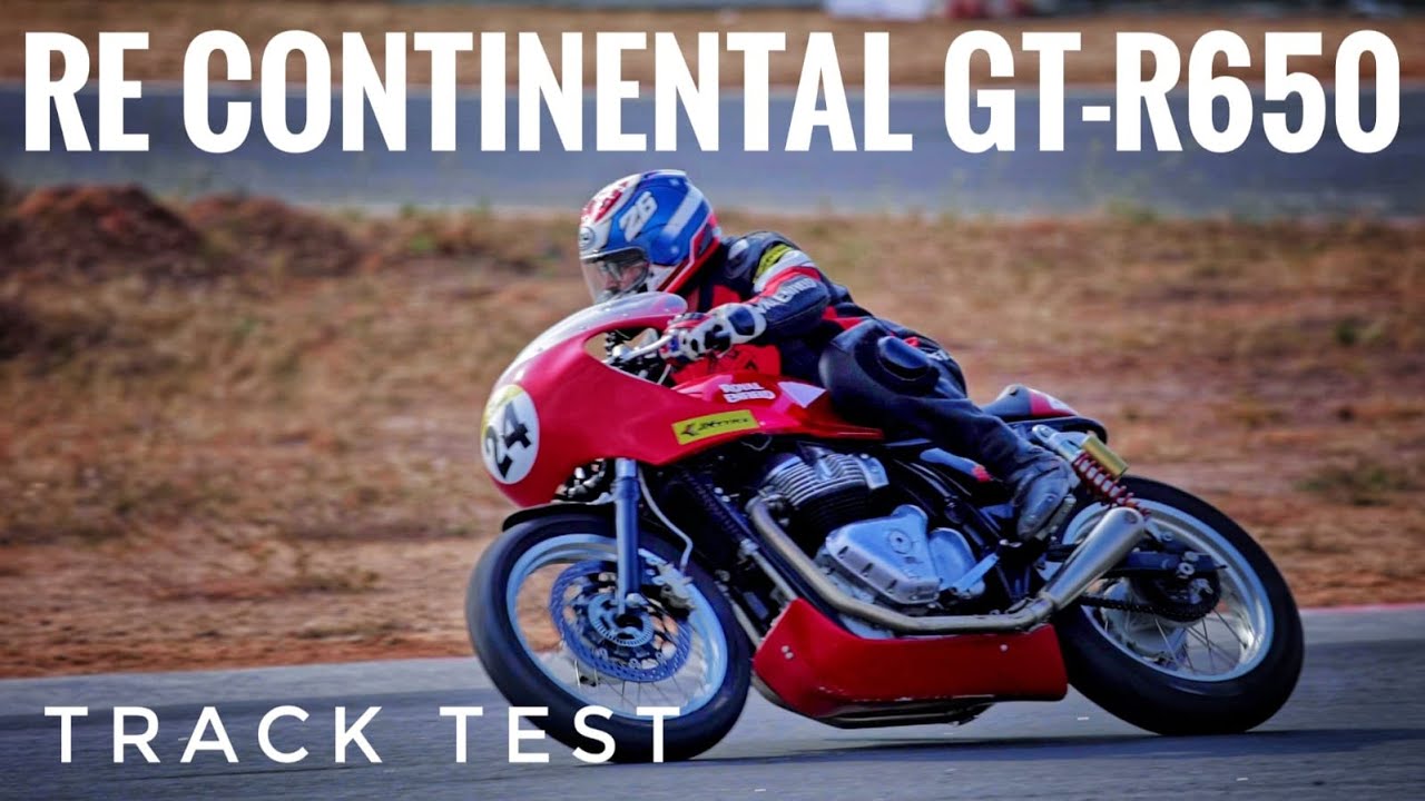 Royal Enfield Continental GT-R650 track test - YouTube