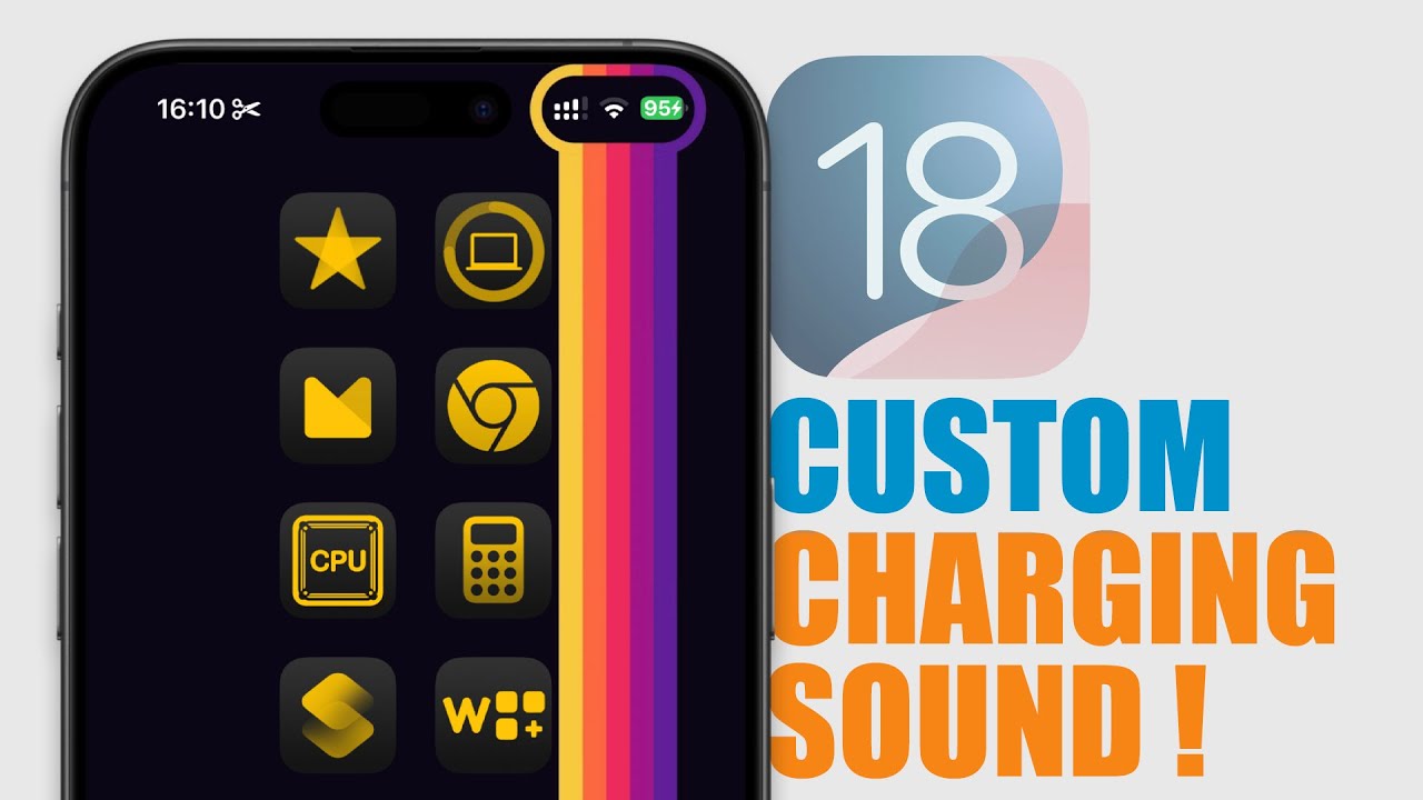 How To Change the CHARGING Sound on iPhone - iOS 18 ! - YouTube