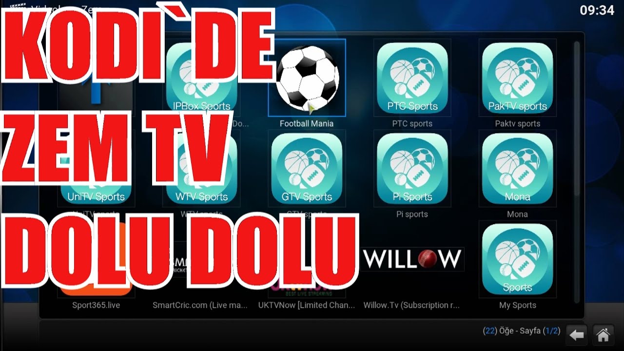KODi`YE ZEM TV EKLEYEREK ELINIZI GUCLENDIRIN:-) - YouTube
