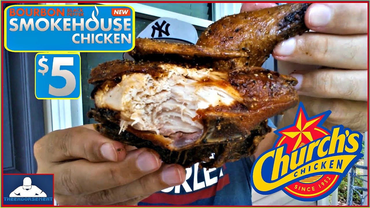 Church's Chicken® | Bourbon Black Pepper Smokehouse Chicken Review! 🥃🐔 ...
