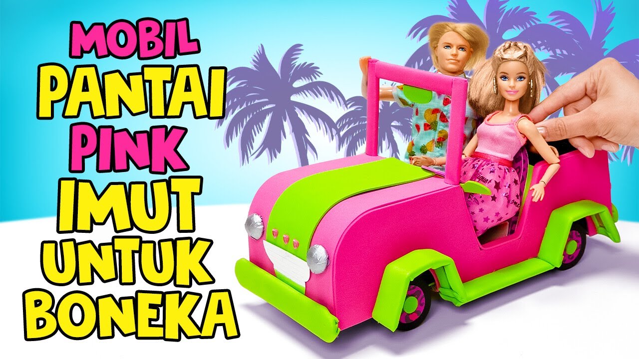 Boneka Jalan-jalan 🚙😍 Ayo Membuat Mobil Tanpa Atap dari Kardus - YouTube