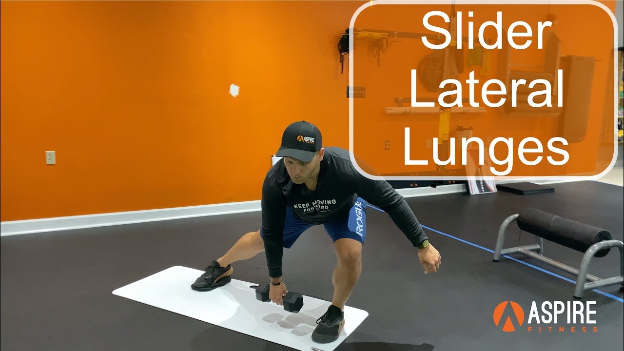 Slider Lateral Lunges - YouTube