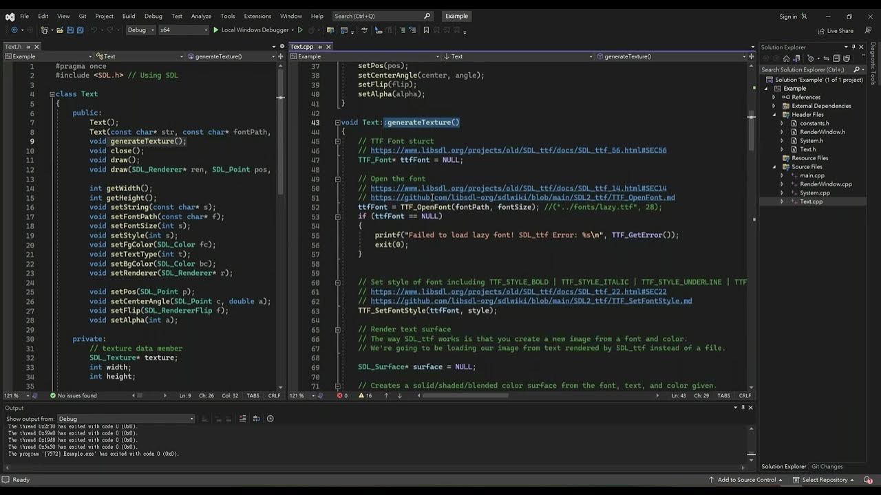 Course 05 - 04 SDL2 Fonts OOP - YouTube